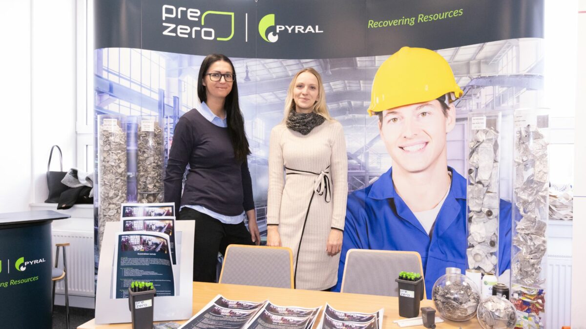 PreZero Pyral punktet auf dem Job- und Karrieretag Mittelsachsen - PreZero Pyral